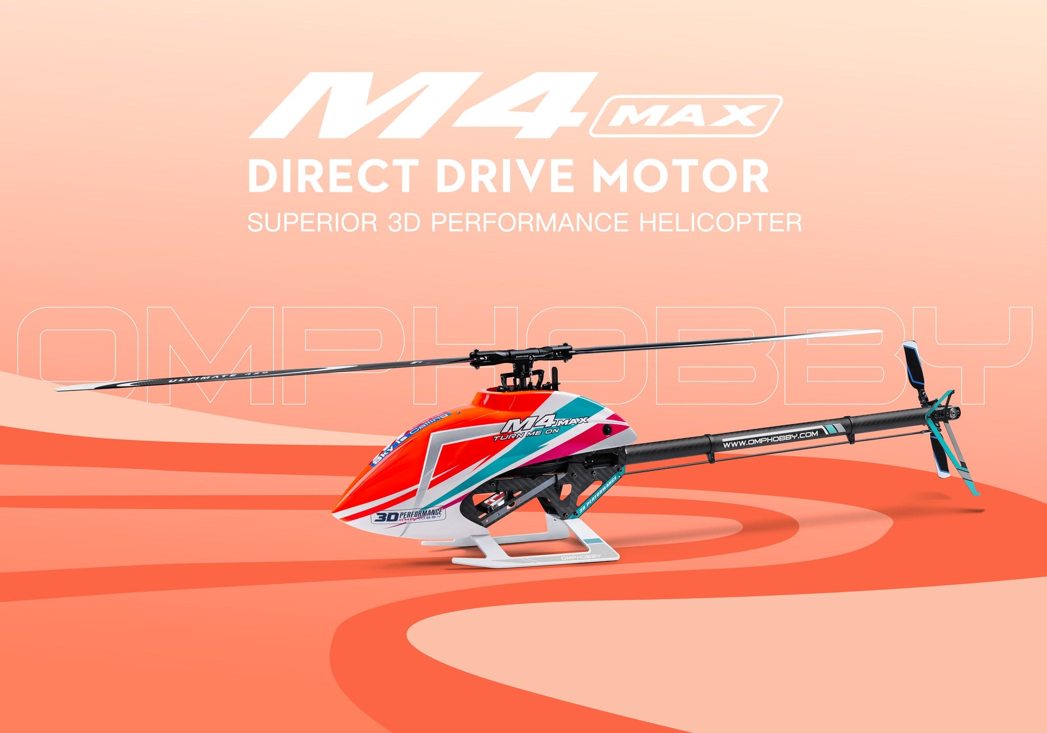 OMPHobby M4 Max RC Helicopter Frame and Motor Kit - Ohio Model Products