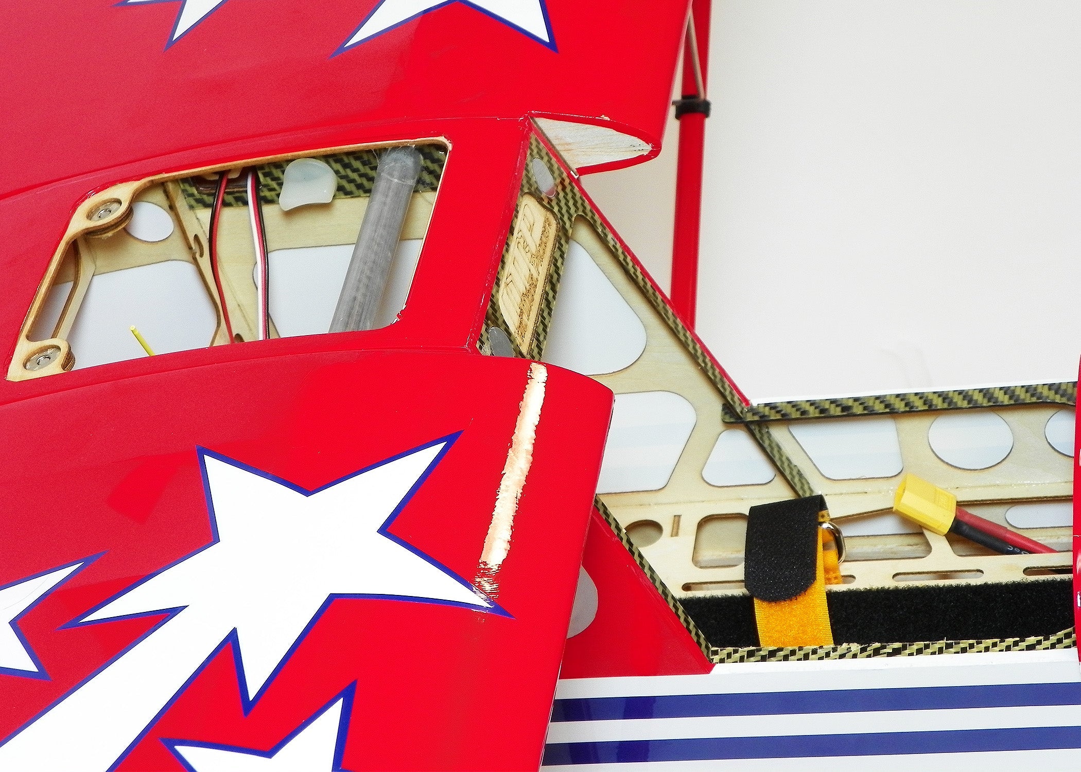 OMPHobby Super Decathlon 55 Inch Balsa Airplane ARF - Ohio Model Products